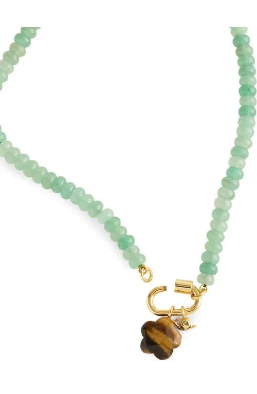 Madewell Snail Carabiner Beaded Necklace