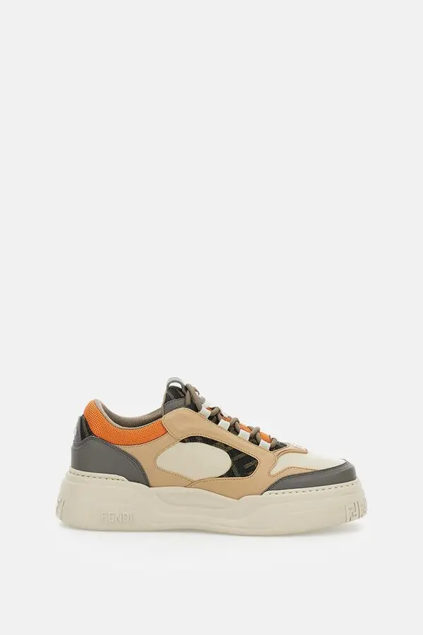 Fendi Force Sneakers - Brown