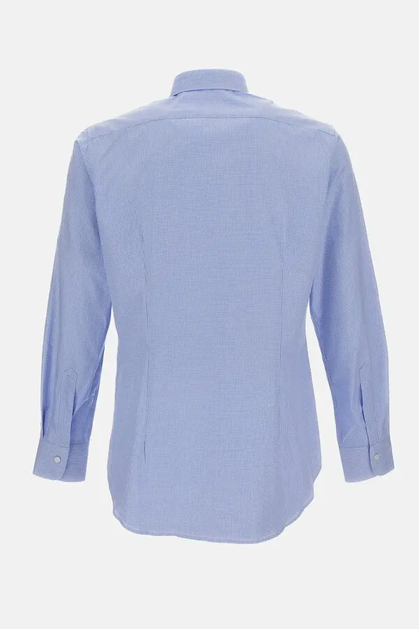 BIFFI Camicia Quadretti - Azzurro