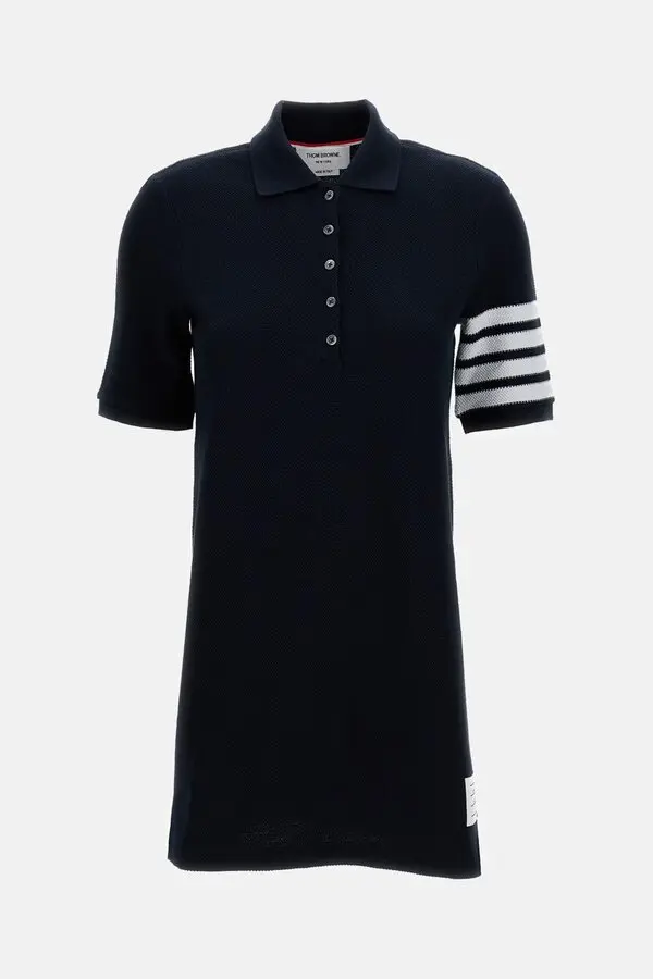 Thom Browne Textured Piqué Polo Dress