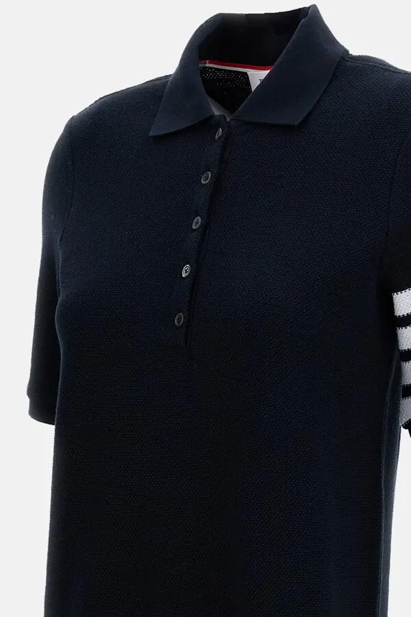 Thom Browne Textured Piqué Polo Dress