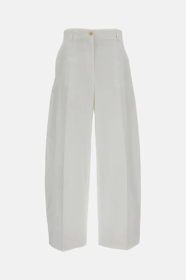 Alberto Biani Wide-leg Trousers - Bianco