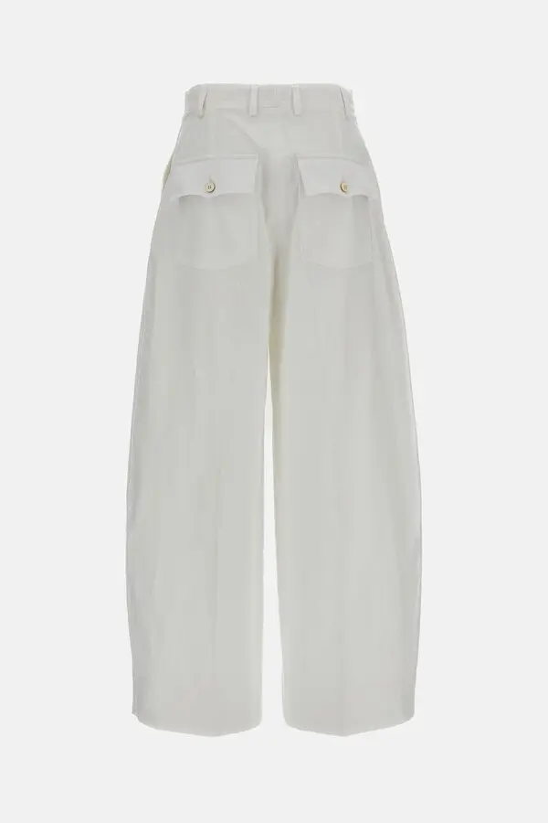 Alberto Biani Wide-leg Trousers - Bianco