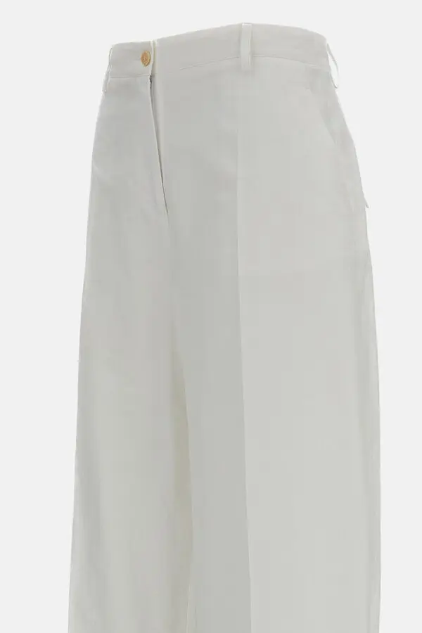 Alberto Biani Wide-leg Trousers - Bianco