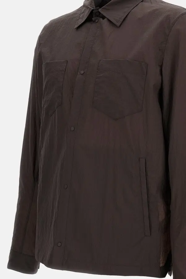 Herno Lightweight Technical Fabric Overshirt - Brown