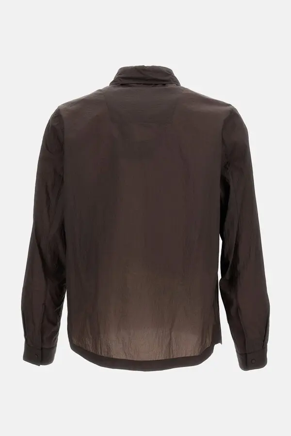 Herno Lightweight Technical Fabric Overshirt - Marrone