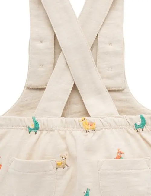 PUREBABY Broderie Overall And Tee Set