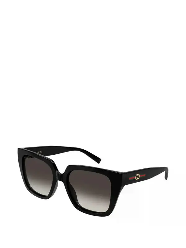 Gucci Geometric Frame Sunglasses - Black