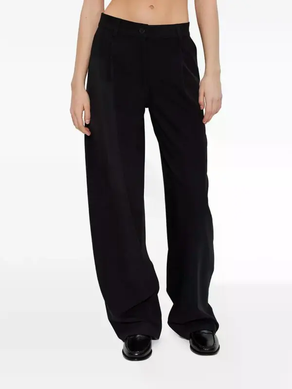 SAMSOE SAMSOE Pleated Trousers - Black