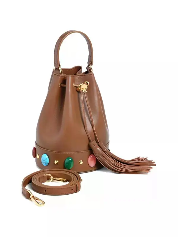 GIANVITO ROSSI Sienna Shanti Top Handle Bag - Brown