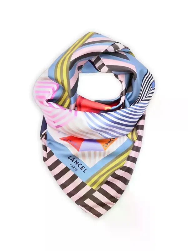 LANCEL Silk Square Scarf