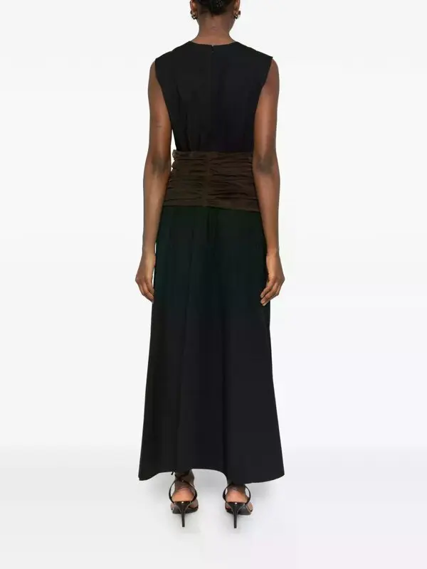 Tory Burch Sleeveless Ruched Midi Dress
