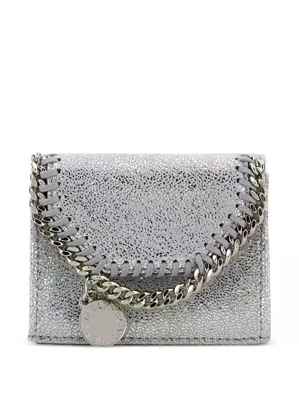 Stella McCartney Falabella Shaggy Deer Wallet - Silver