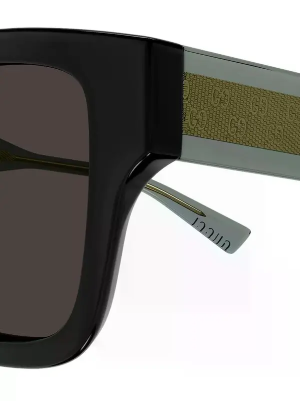 Gucci Rectangle Sunglasses - Black