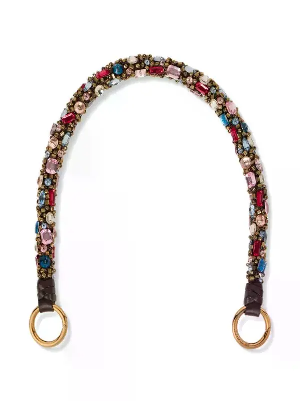 Etro Rhinestone Bag Handle - Brown