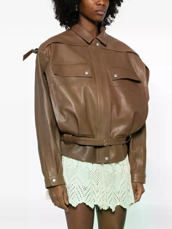 Magda Butrym Belted Jacket - Brown