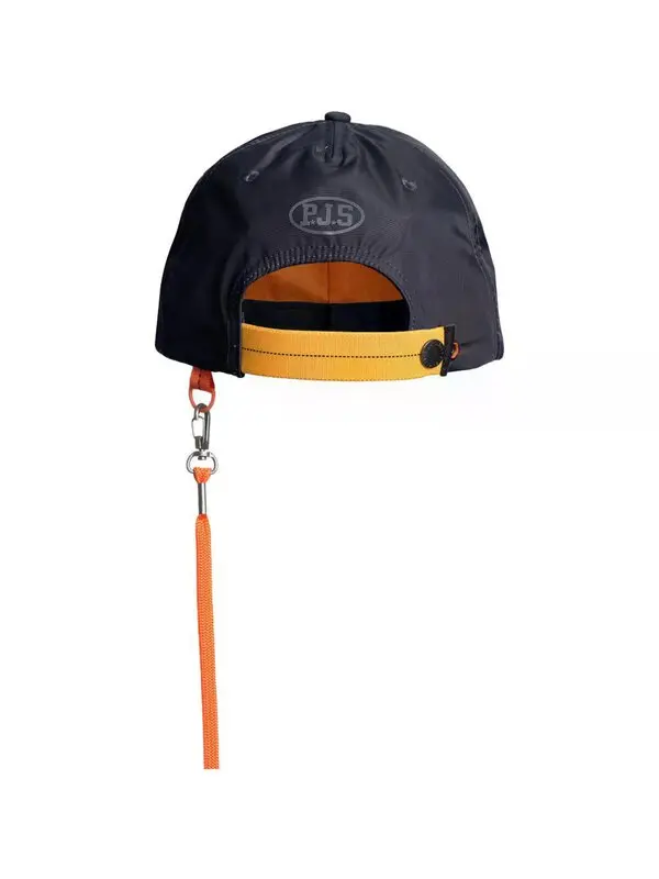 PARAJUMPERS Logo-patch Baseball Cap With Lanyard - Blue
