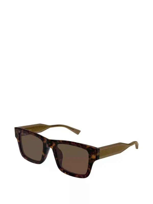 Gucci Square-frame Sunglasses - Brown