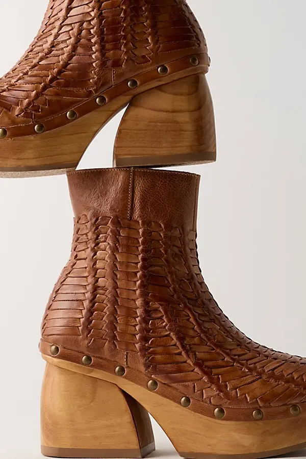 Bed Stu Juna Woven Clog Boots
