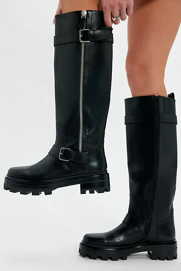 Jeffrey Campbell Just A Crush Moto Boots