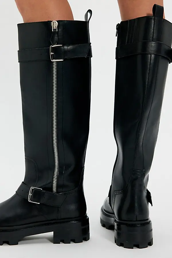 Jeffrey Campbell Just A Crush Moto Boots