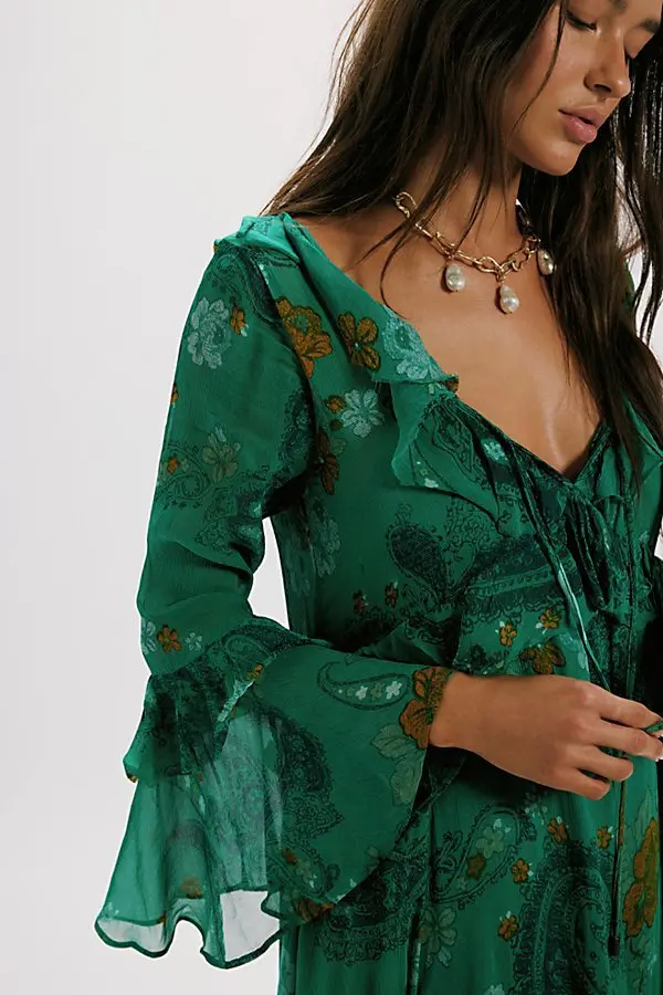 Free People Paisley Petals Maxi Dress
