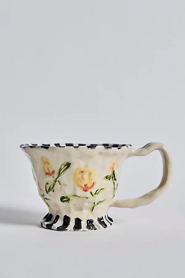 CERAMICSALYSSA Striped Tulip Teacup