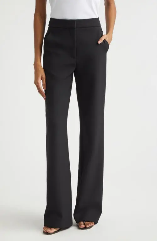 Veronica Beard Tonelli Straight Leg Pants - Black