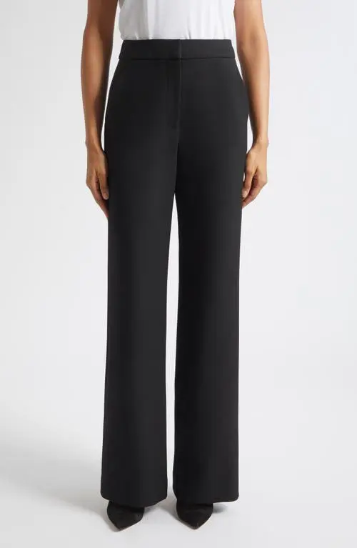 Veronica Beard Tonelli Straight Leg Pants - Black