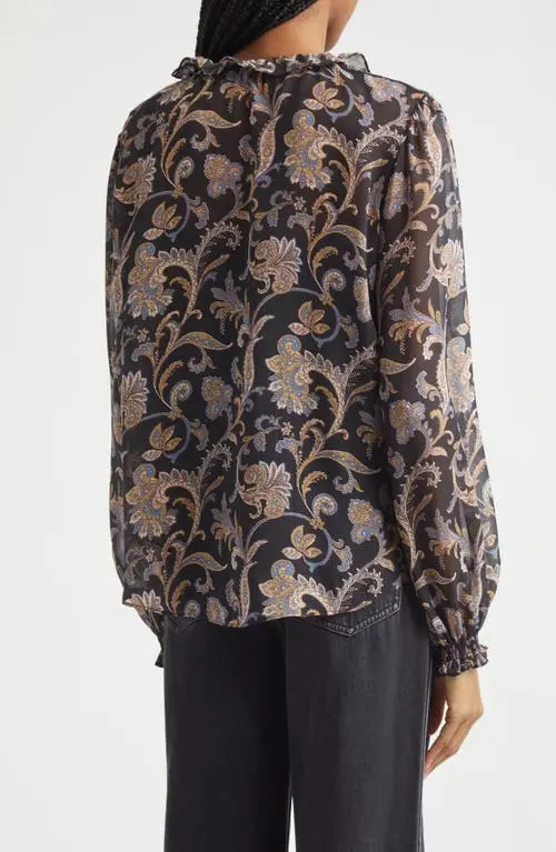 Veronica Beard Hickory Paisley Silk Blouse