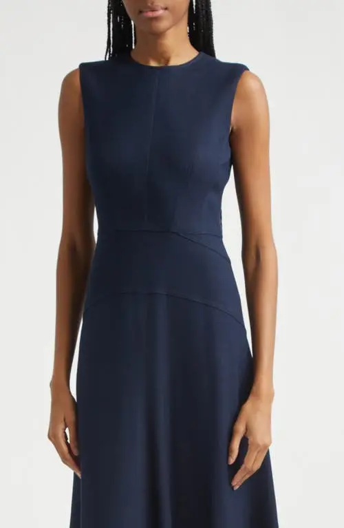 Veronica Beard Karrigan Midi Dress - Navy