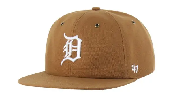 '47 X Carhartt Mlb Detroit Tigers Captain Relaxed Fit Cap - Brown