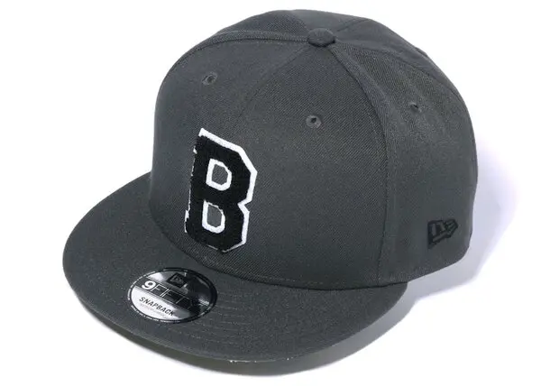 A BATHING APE B Logo 9fifty New Era Cap - Grey