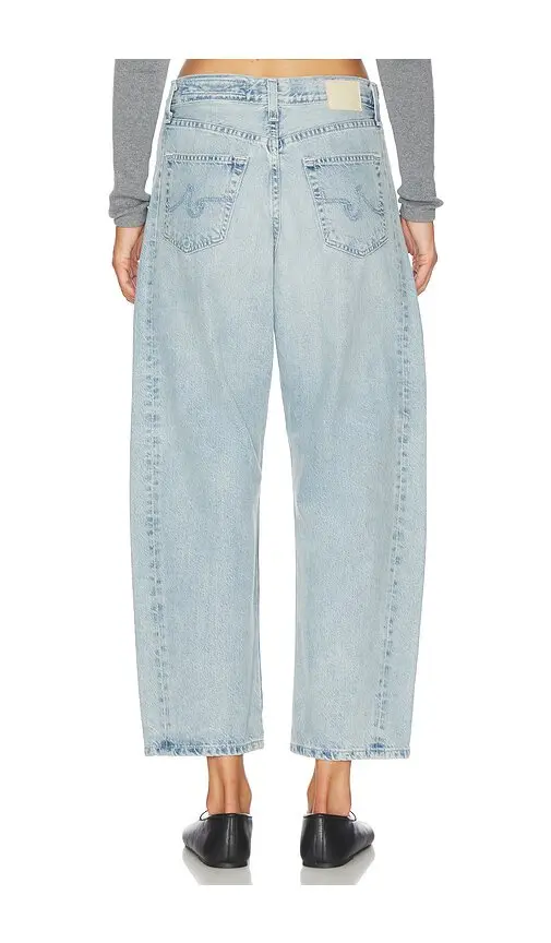 Ag Hattie Barrel Crop Denim - Blue