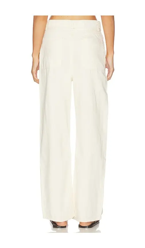 DL1961 Casie Aura Mid-rise Wide Leg Jeans - Cream