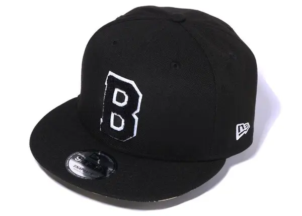A BATHING APE B Logo 9fifty New Era Cap - Black