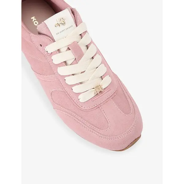 Kurt Geiger Luella Suede Trainers - Pink