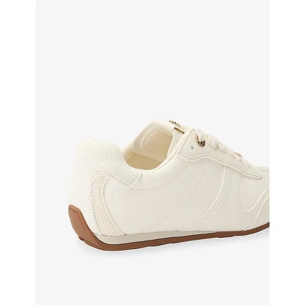 Kurt Geiger Luella Faux-leather And Suede Trainers - White/comb