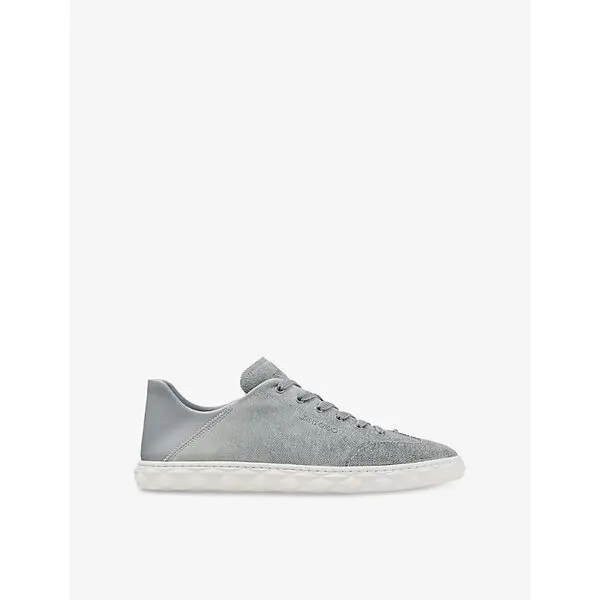 JIMMY CHOO Diamond Light Flex Denim Suede Trainers