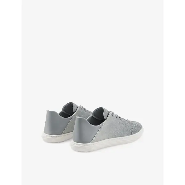JIMMY CHOO Diamond Light Flex Denim Suede Trainers