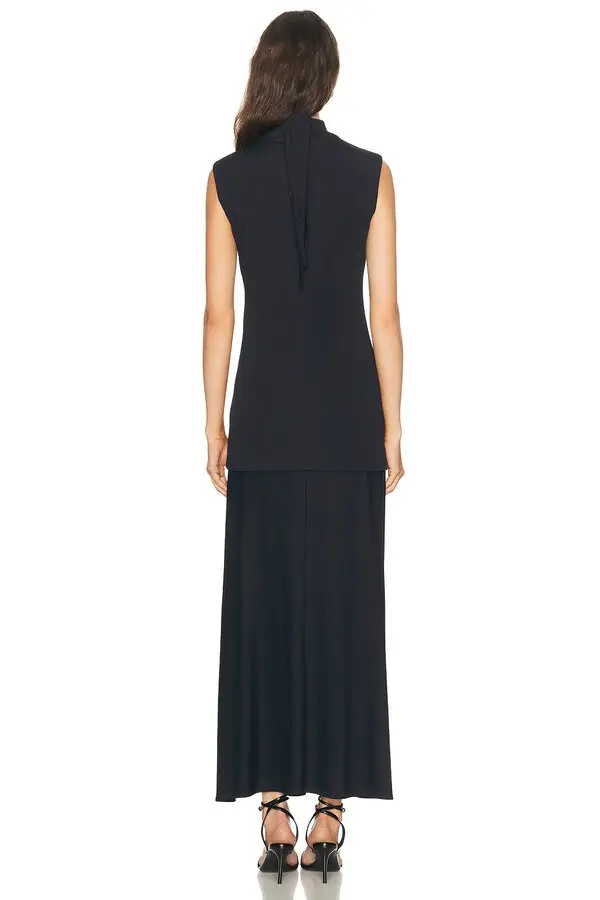 JIL SANDER Sleeveless Long Dress - Navy