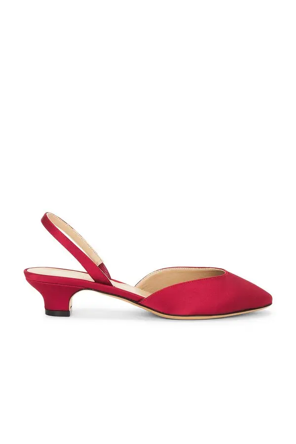 Le Monde Beryl Erica Slingback Kitten Heel - Tomato
