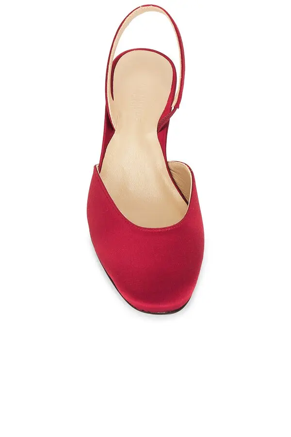 Le Monde Beryl Erica Slingback Kitten Heel - Tomato