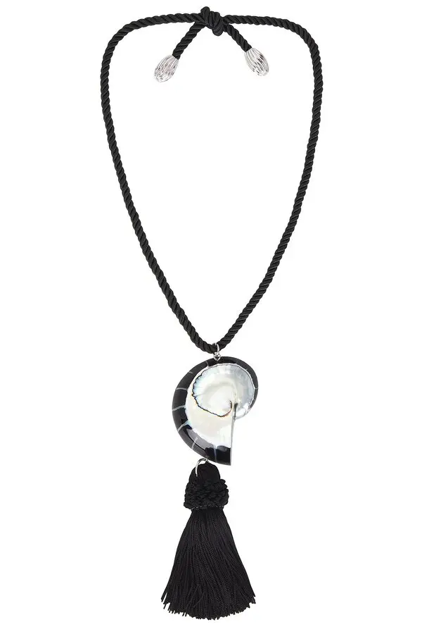 JULIETTA Nautilus Necklace - Black
