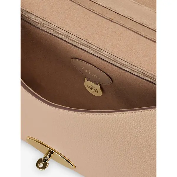 Mulberry Lily Medium Grained-leather Shoulder Bag - Crumpet