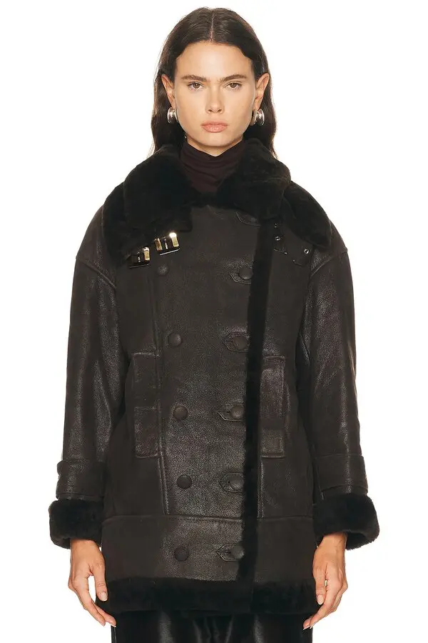 KAREN ARCANJO Kinu Shearling Coat