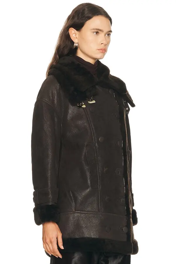KAREN ARCANJO Kinu Shearling Coat