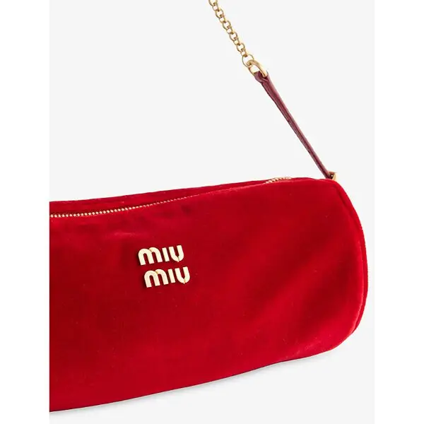 Miu Miu Velvet Zip-top Pouch