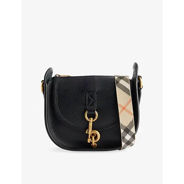 Burberry Mini B-clip Leather Messenger Bag