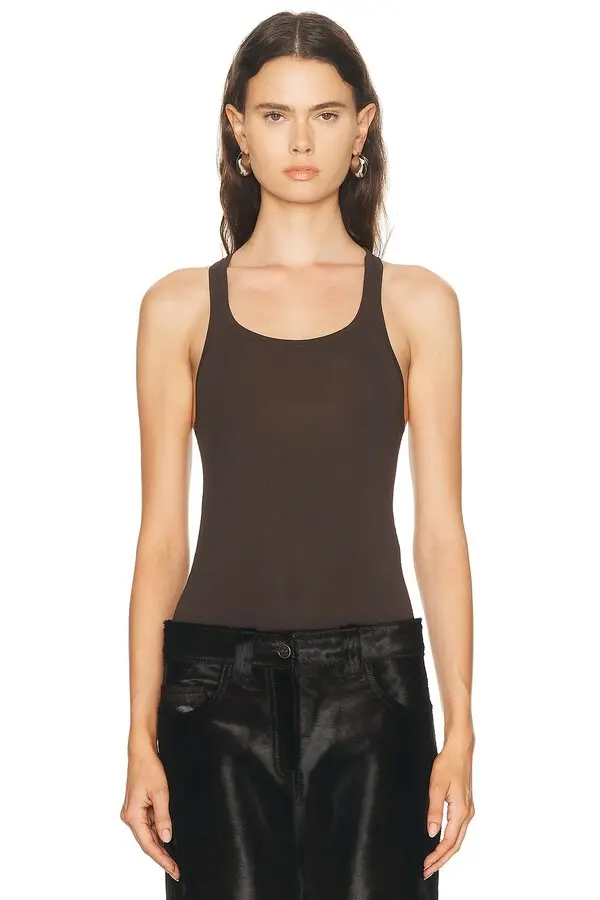 Brandon Maxwell Raven Knit Tank Top